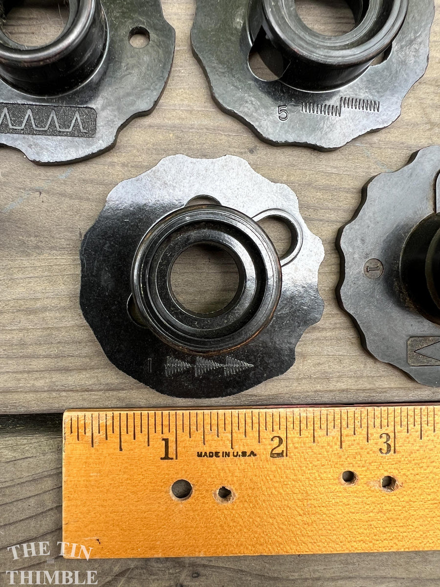 Vintage Singer Stitch Discs - 'Top Hat' Cams / Singer Sewing Machine P ...