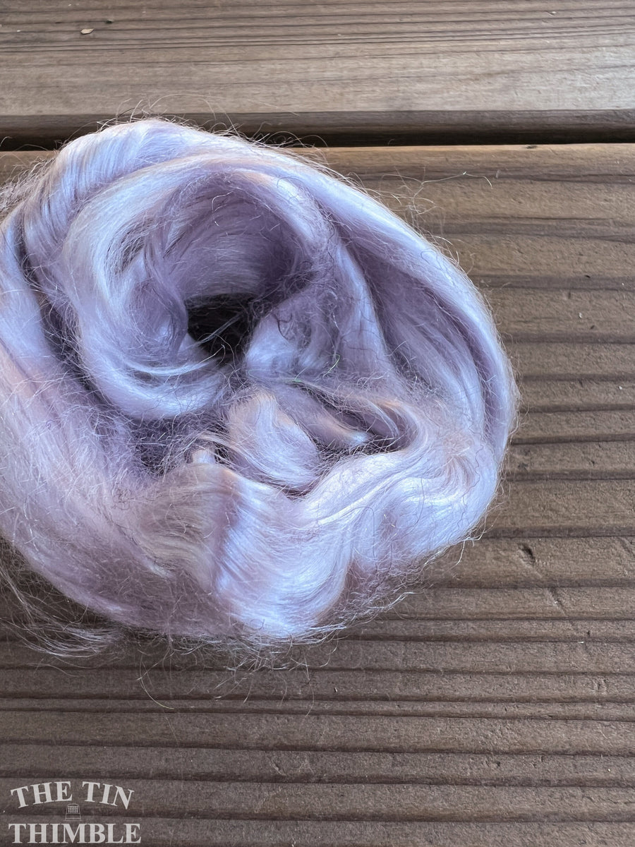 Hand Dyed Cultivated Bombyx Silk Fiber for Spinning or Felting in Grey ...